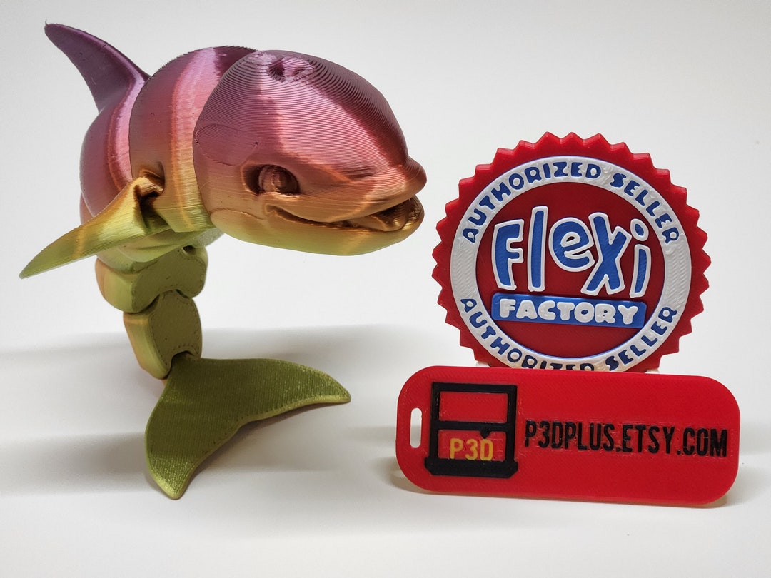 Flexi Orca Articulated 3D Printed - Etsy