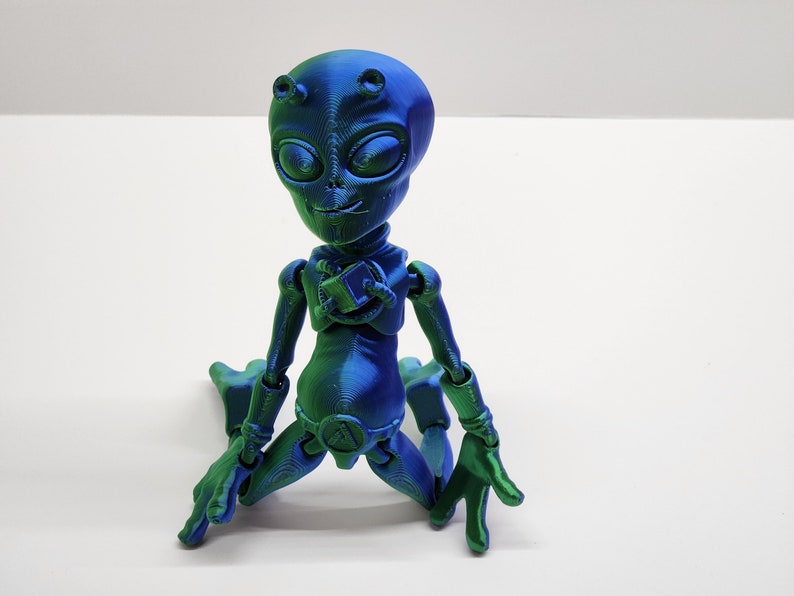 Flexi Factory Alien Articulated 3D Printed - Etsy