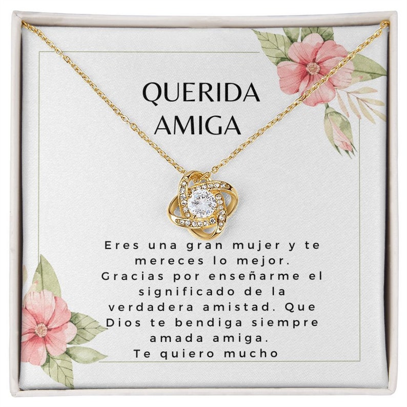 Regalo Para Amiga, Querida Amigas Gift, Collar De Regalo Para La Mejor ...