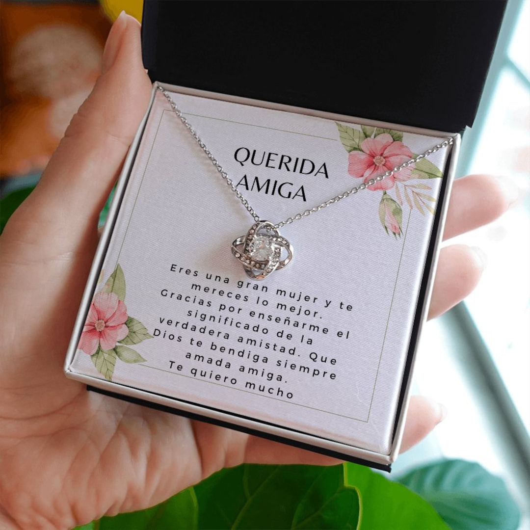 Regalo Para Amiga, Querida Amigas Gift, Collar De Regalo Para La Mejor ...
