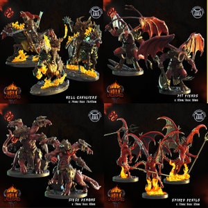 Demon and Devil Miniatures Hell Unleashed Crippled God Foundry 3D ...