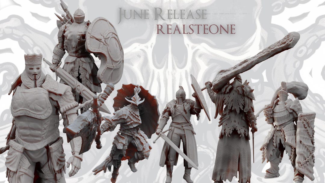 Evil Knight Miniatures Inspired by Dark Souls Gundyr Dragonslayer Fume ...