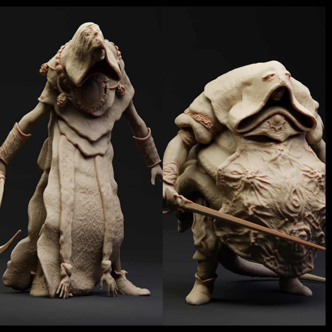 Lanky Godsend and Rotund Godsend Miniatures Realsteone Mini's Inspired ...