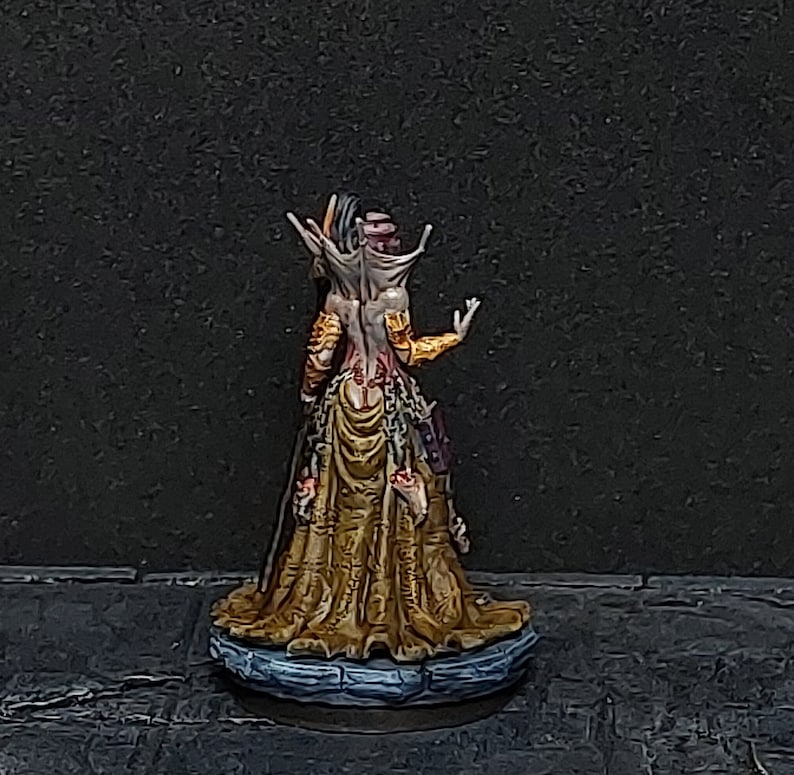 Female Wizard Mini Female Necromancer Miniature Painted Dnd - Etsy