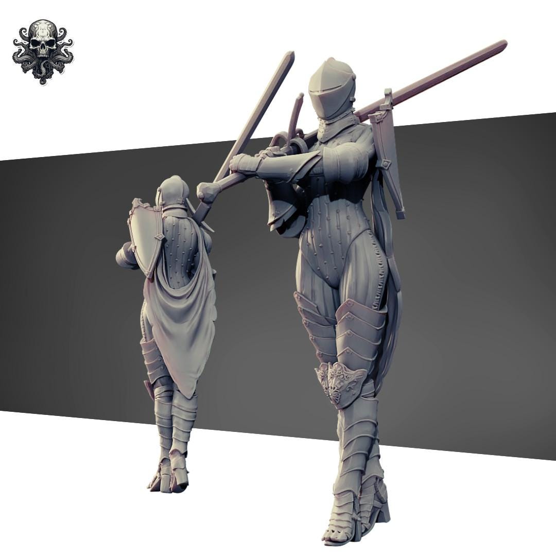 Zweihander Saint Miniature Female Knight Dark Souls Trench Crusade ...