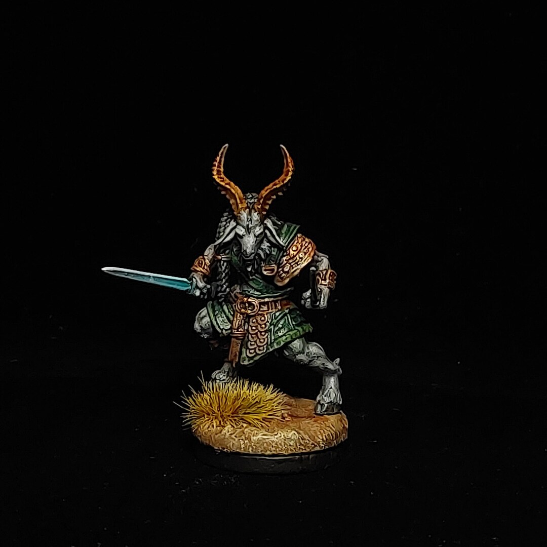 Beastmen Knight Miniature Beastmen Warrior Painted Dnd Mini Dungeons ...