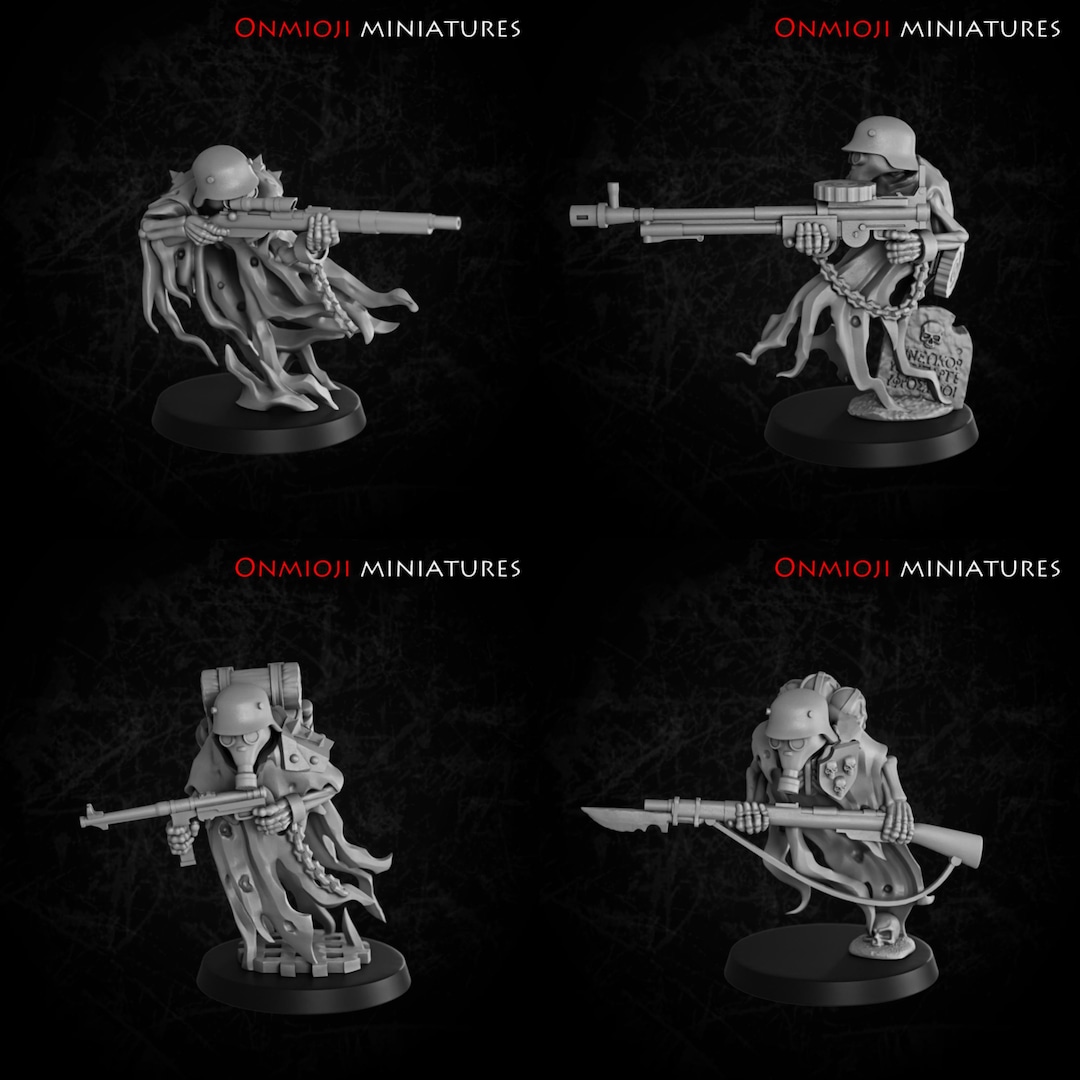 Undead Heretic Trooper Trench Ghost Miniature Apostate Heretic Legion ...