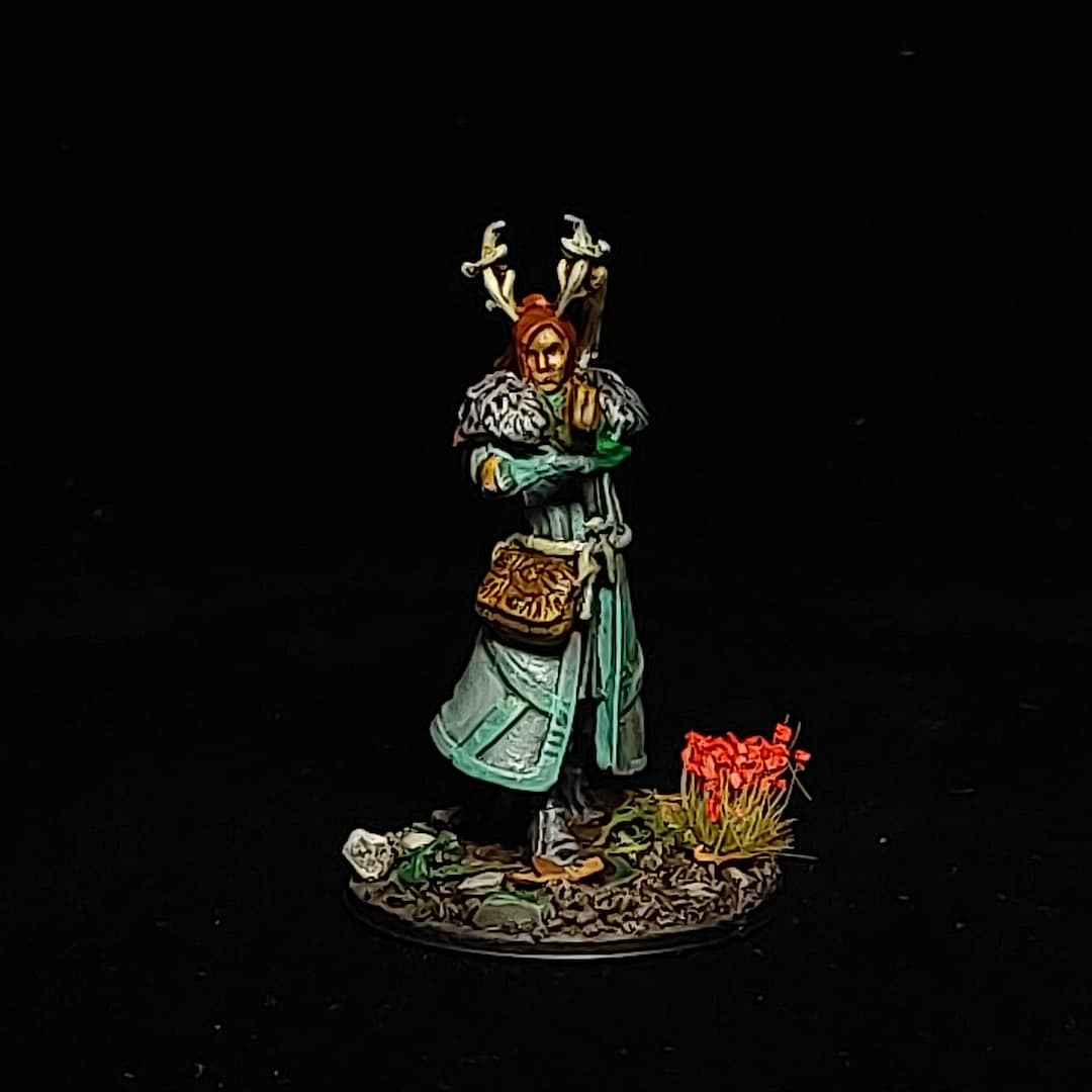 Female Druid Miniature Painted Dnd Mini Wizkids Games Dungeons and ...
