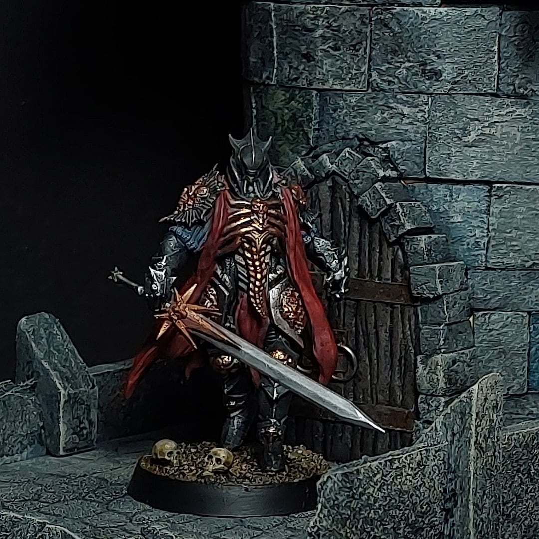 Death Knight Miniature Painted Dnd Miniature Dungeons and Dragons Mini ...