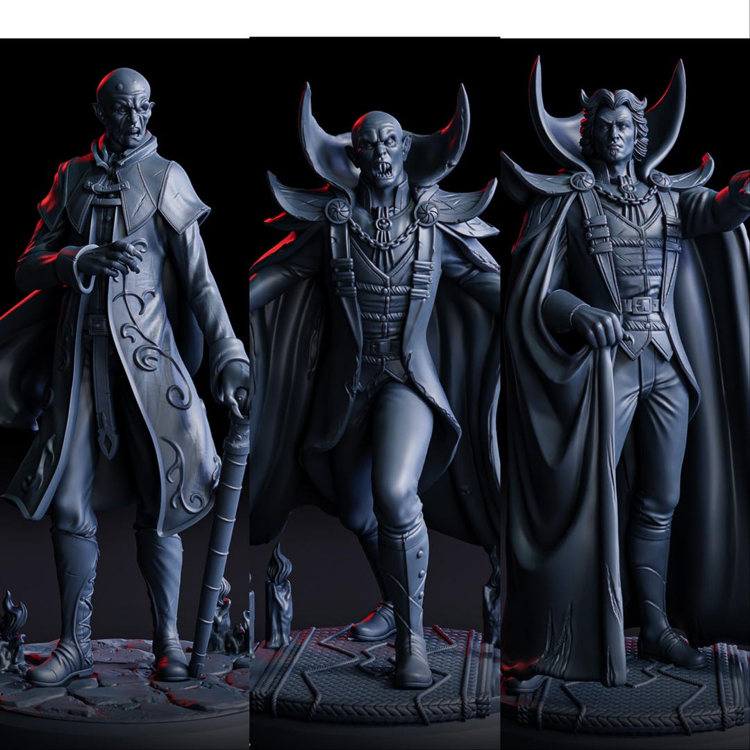 Vampire Miniatures Elder Blood Vampire Patriarch Noble 3D Printed Mini ...