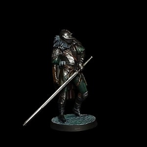Dark Knight Miniature Paladin Inspired by Dark Souls Mini Painted Dnd ...