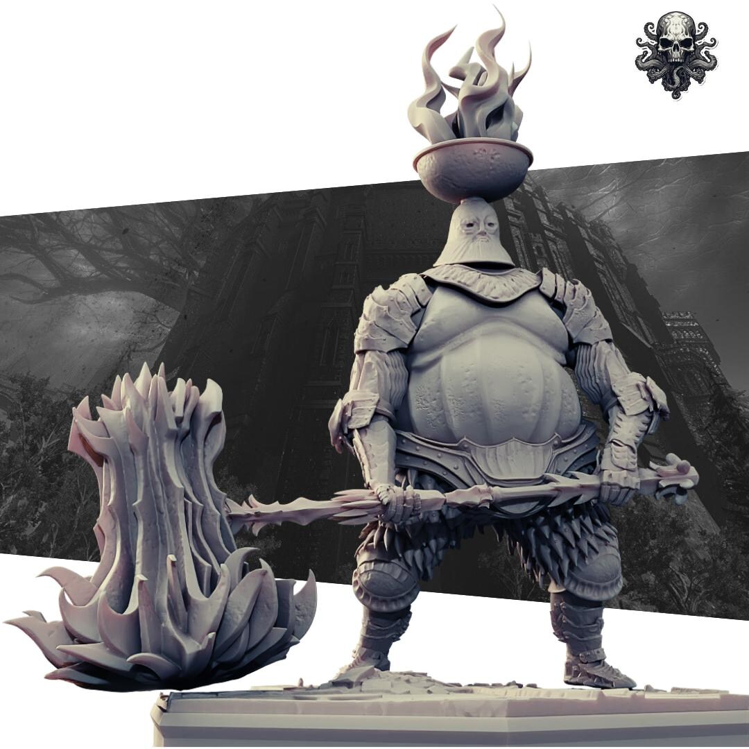 Fire Prelate Miniature Inspired by Elden Ring 3D Printed Mini Dungeons ...