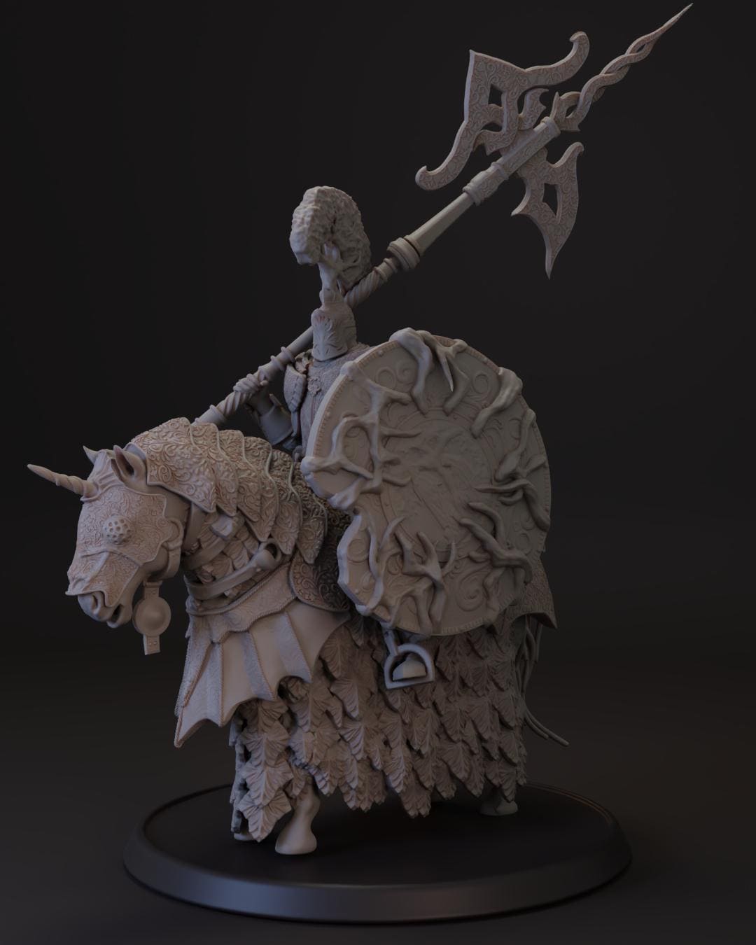 Tree Sentinel Miniature Mounted Knight Inspired by Elden Ring 3D ...
