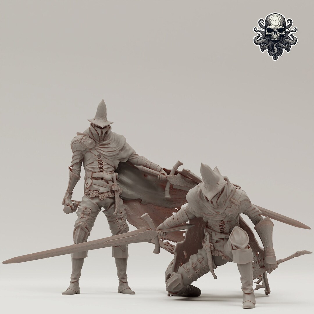 Ashen Knight Miniatures Inspired by Abyss Watcher From Dark Souls 3D ...