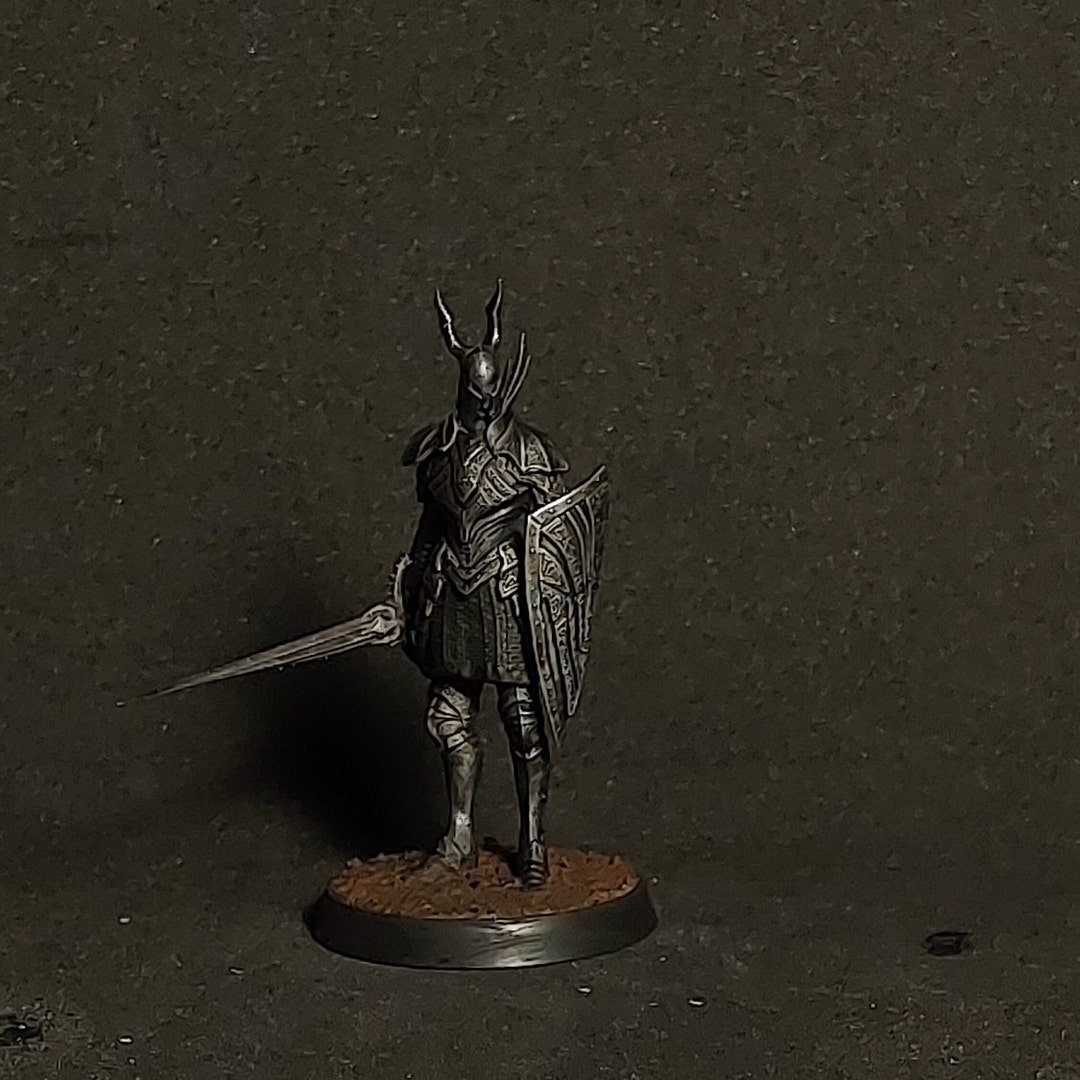 Black Knight Miniature Inspired by Dark Souls Painted Dnd Mini ...