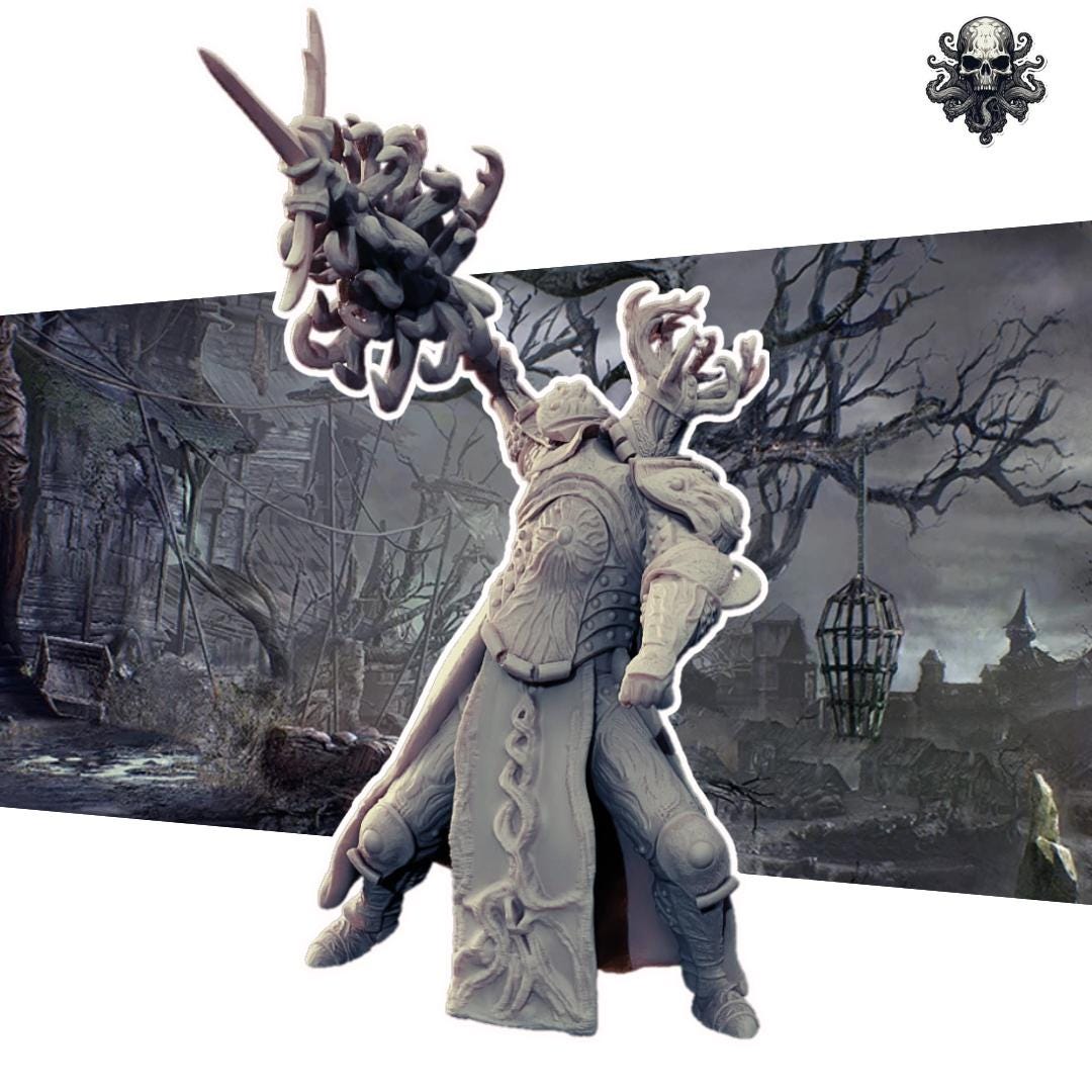 Forge Knight Miniature Inspired by Crucible Knights From Elden Ring 3D ...