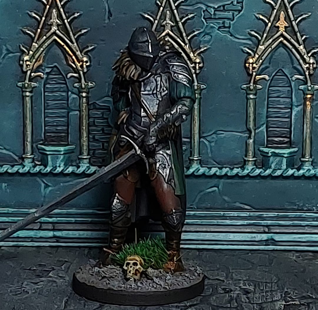 Dark Knight Miniature Paladin Inspired by Dark Souls Mini - Etsy
