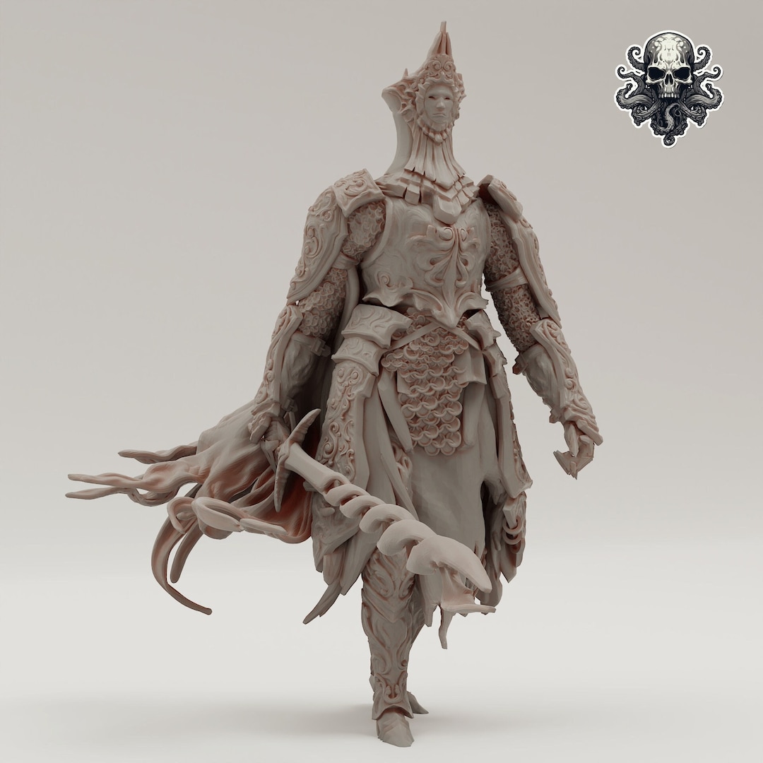 Argent King Miniature Inspired by Burnt Ivory King From Dark Souls 3D ...