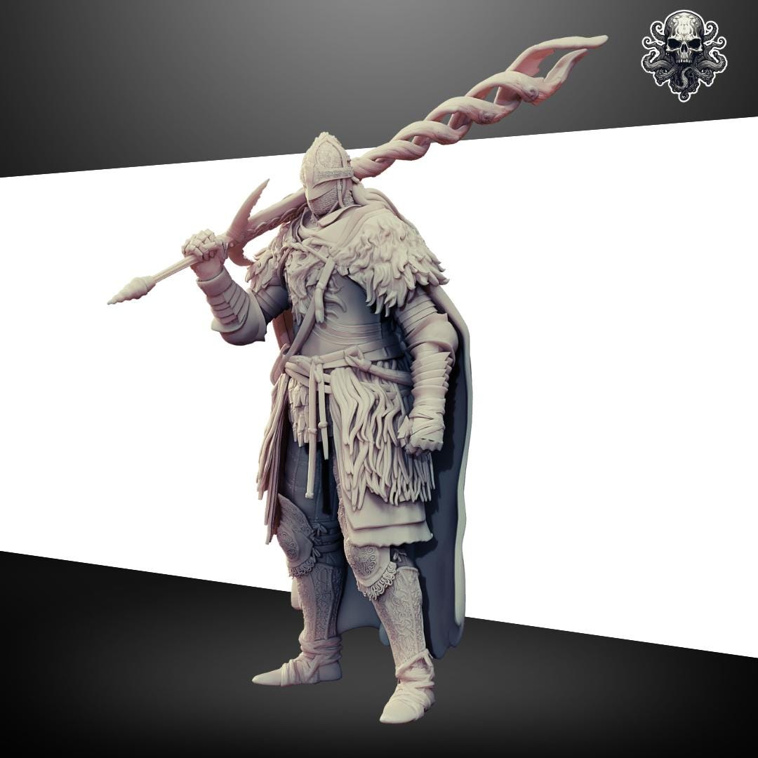 Tarnished Raging Wolf Armor Set Miniature Inspired by Elden Ring 3D ...