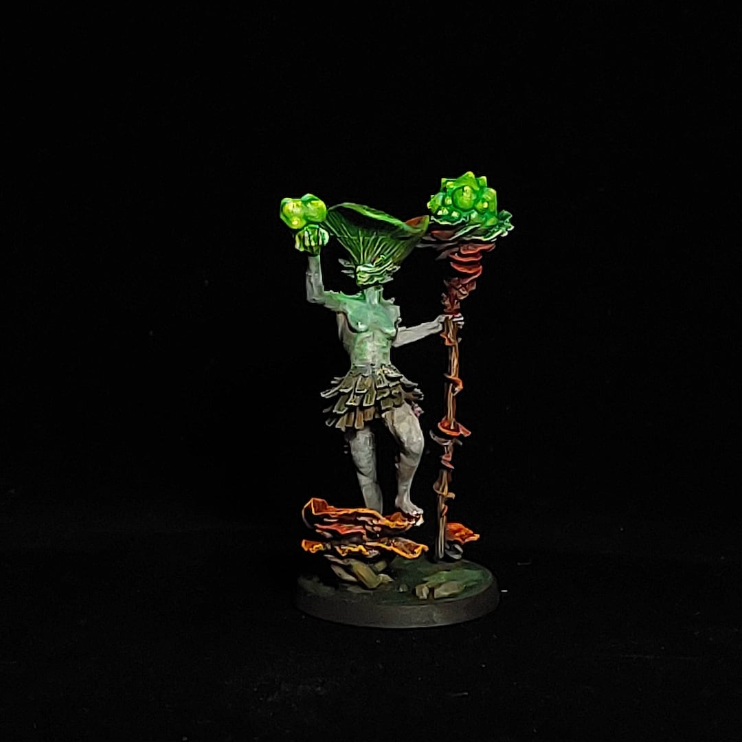 Fungal Shaman Miniature Spore Druid Painted Dnd Mini Bestiarum Games ...