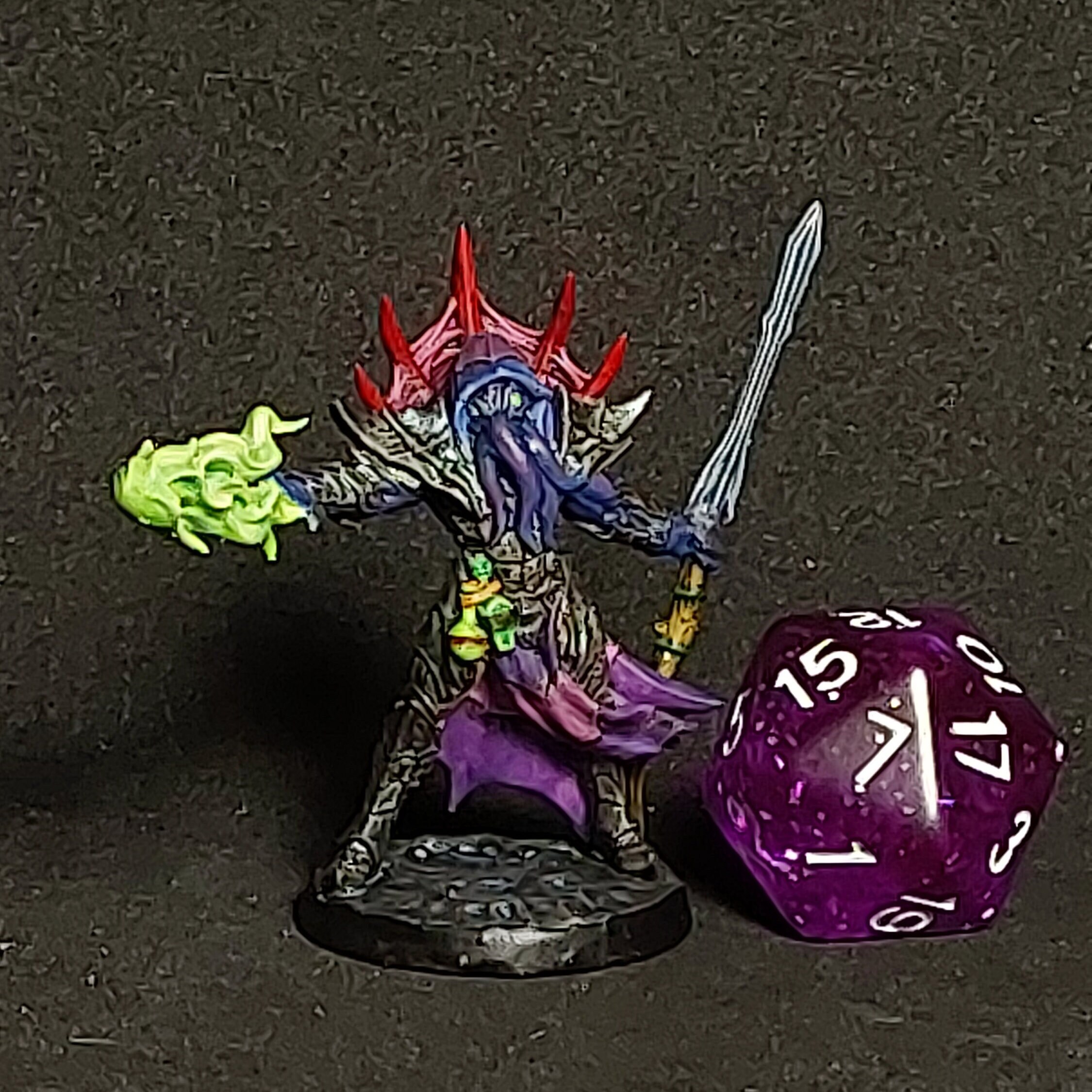 Mindflayer Mage Miniature Illithid Mini Painted Dnd Mini - Etsy