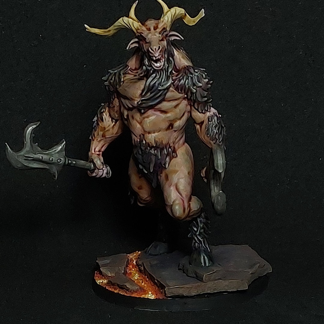 Demon Baphomet Painted Dnd Miniature Dungeons and Dragons - Etsy