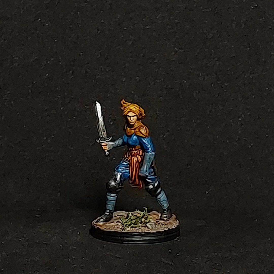 Female Rogue Miniature Knight Painted Dnd Mini Nolzur's - Etsy