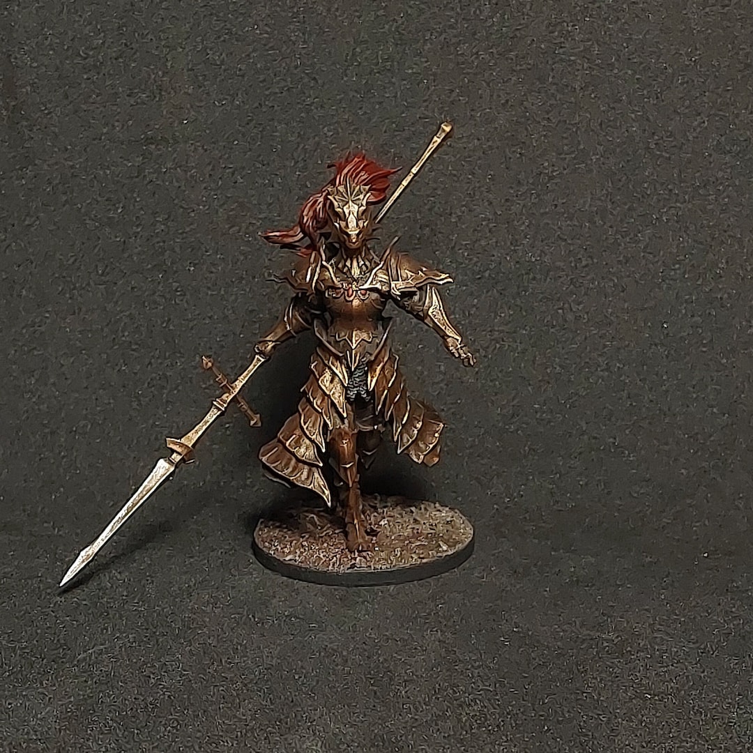 Dragon Knight Miniature Inspired by Dark Souls Painted Dnd Mini ...