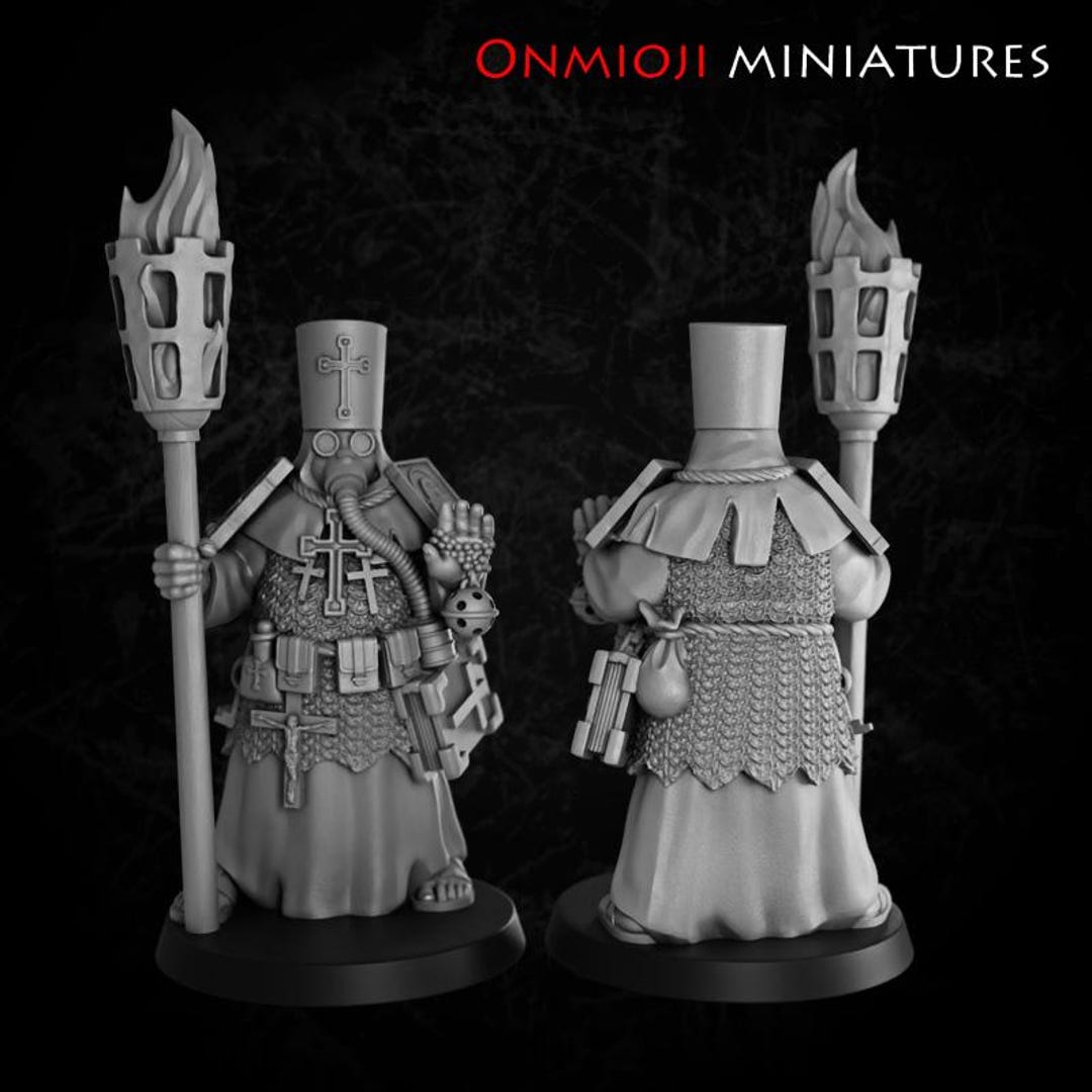 Fanatic Priest Miniature Inspired by Trench Cleric New Antioch Trench ...