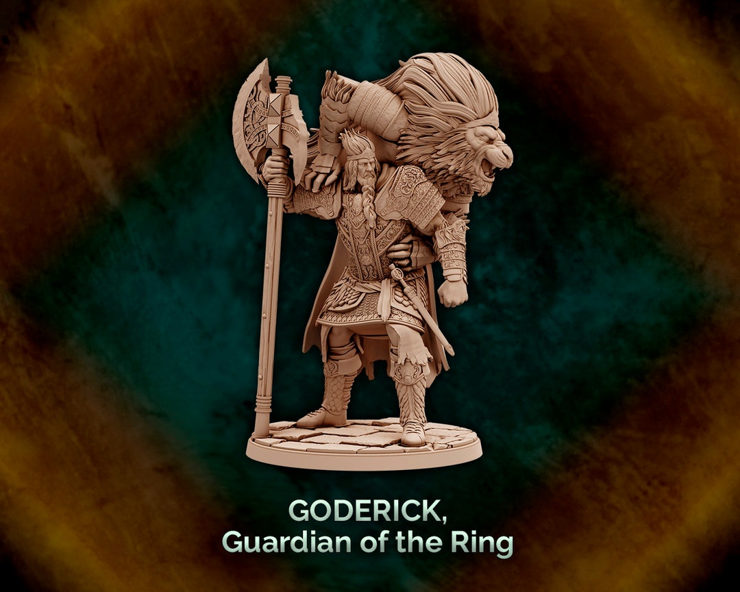 Goderick Guardian of the Ring Miniature Inspired by Godfrey the Golden ...