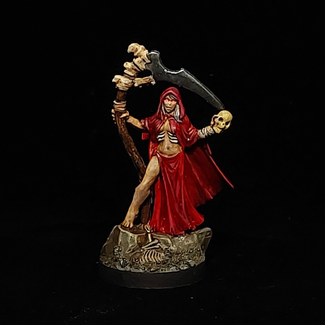 Female Necromancer Miniature Wizard Warlock Sorcerer Painted Dnd Mini ...