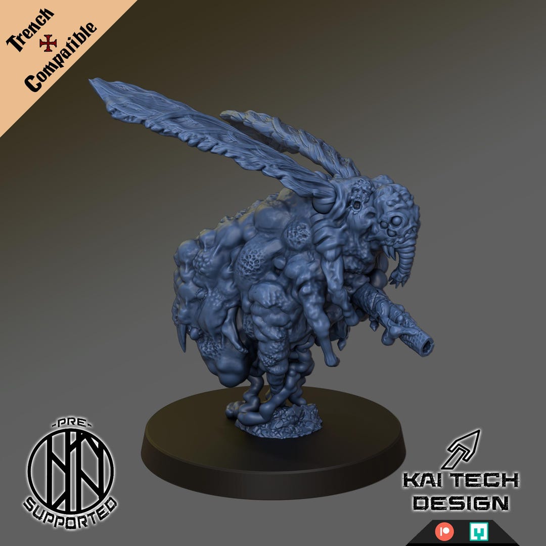 Beelzebubs Herald Miniature Inspired by Trench Crusade Black Grail 3D ...