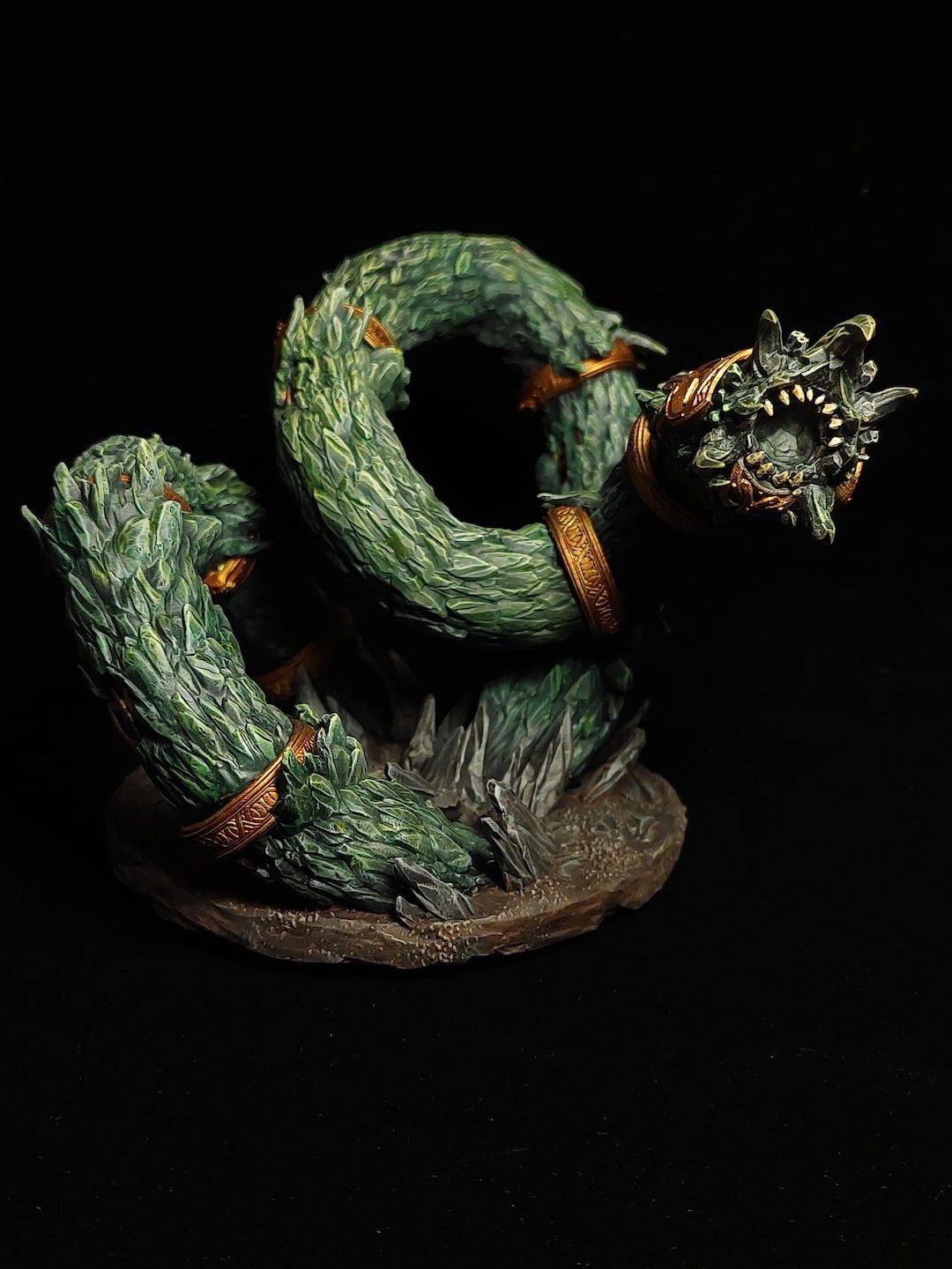 Giant Worm Miniature Painted Dnd Mini Wurm Monster Dungeons and Dragons ...