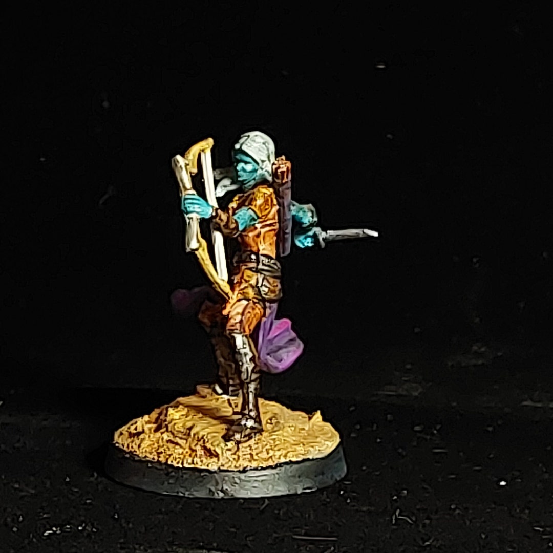 Air Genasi Rogue Miniatura Genasi Ranger Pintado DnD Mini Wizkids ...