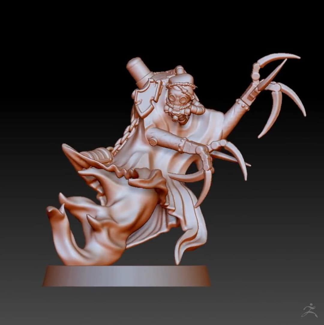 Death Commando Trench Ghost Miniature Inspired by Trench Crusade ...