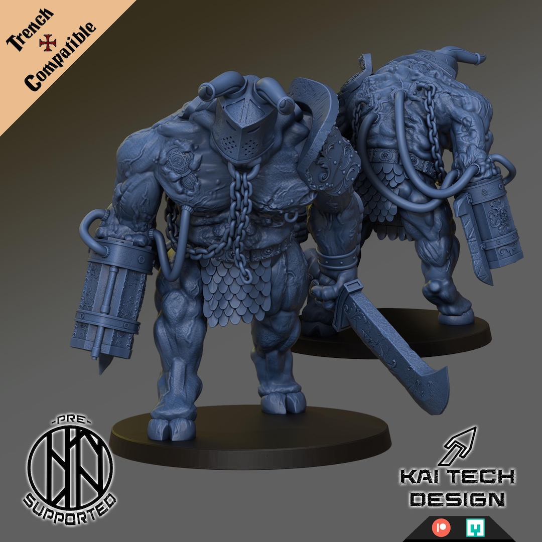 Iron Bull Miniature Inspired by Trench Crusade Brazen Bull Iron Wall ...