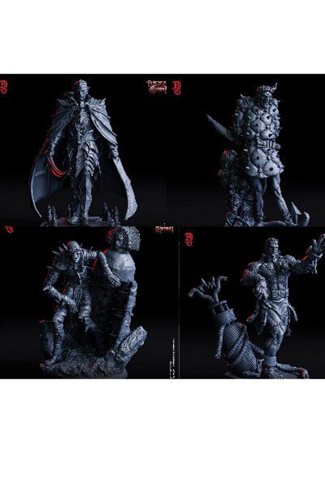Horror Miniatures Classic Monster Minis 3D Printed Flesh of Gods ...