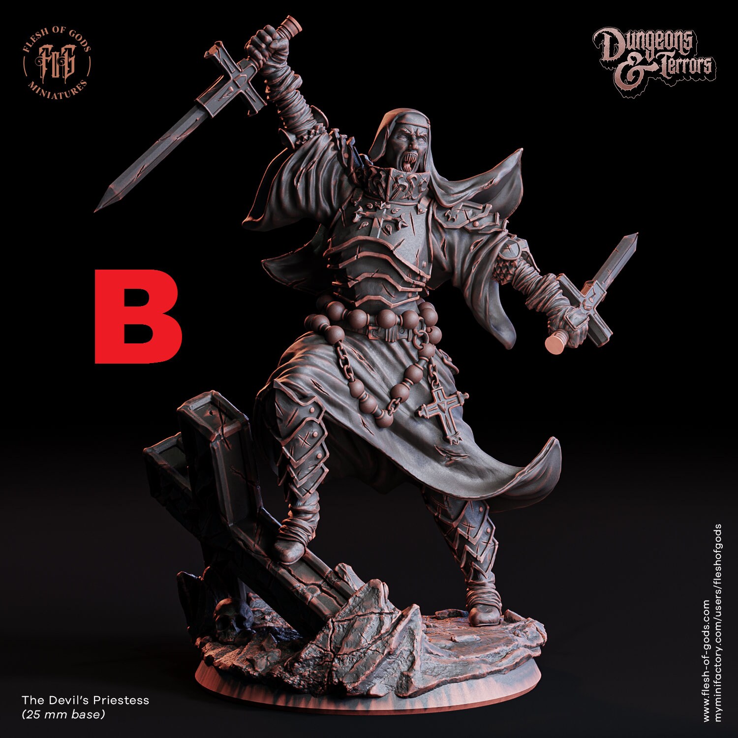 Horror Dark Fantasy Miniatures From Flesh of Gods Dungeons and - Etsy