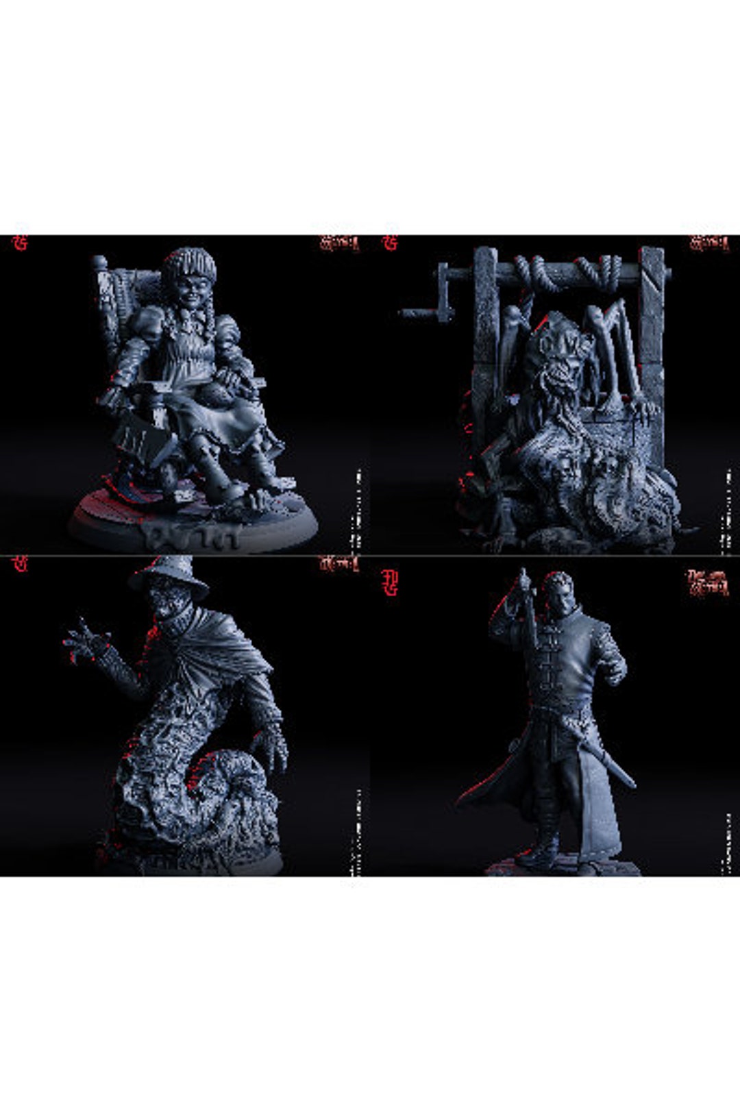 Horror Miniatures Movie Monster Mini 3D Printed Flesh of Gods Dungeons ...