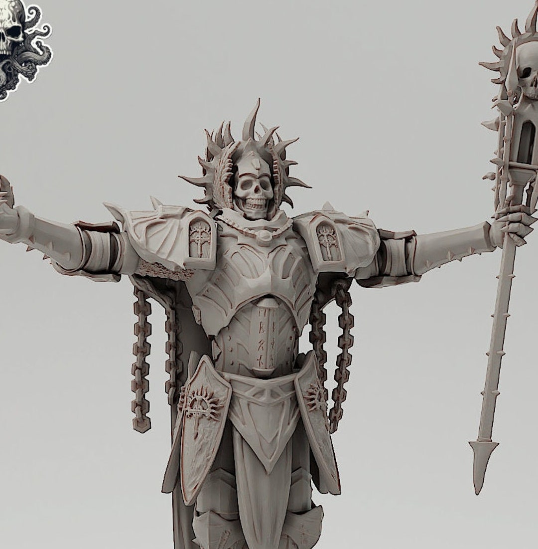 Galvanic Saint Miniature Inspired by Diablo 3D Print Realsteone ...
