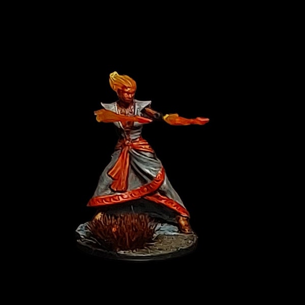 Fire Genasi Miniature - Etsy