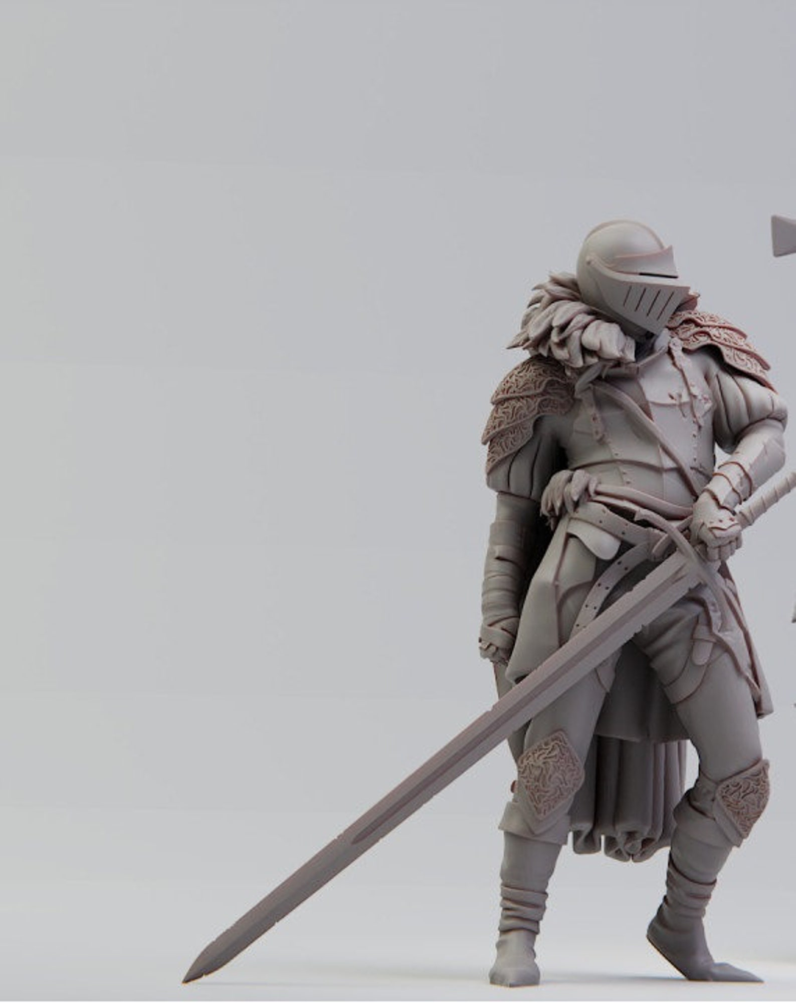 Dark Knight Miniature Inspired by Dark Souls Mini Designed by - Etsy