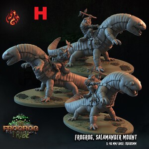 Frog Warrior Miniature Grung Mini 3D Printed Mini Crippled God Foundry ...