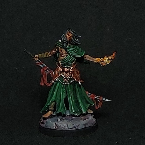 Painted Dungeons and Dragons Miniature Warlock - Etsy