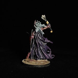 Female Drow Cleric Miniature Dark Elf Paladin Painted Dnd Mini Reaper ...