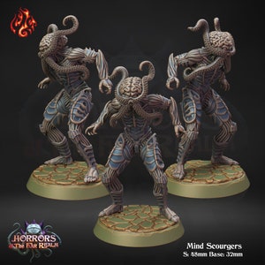 Mindflayer Miniatures Elder Brain Illithid Mini 3D Print Crippled God ...