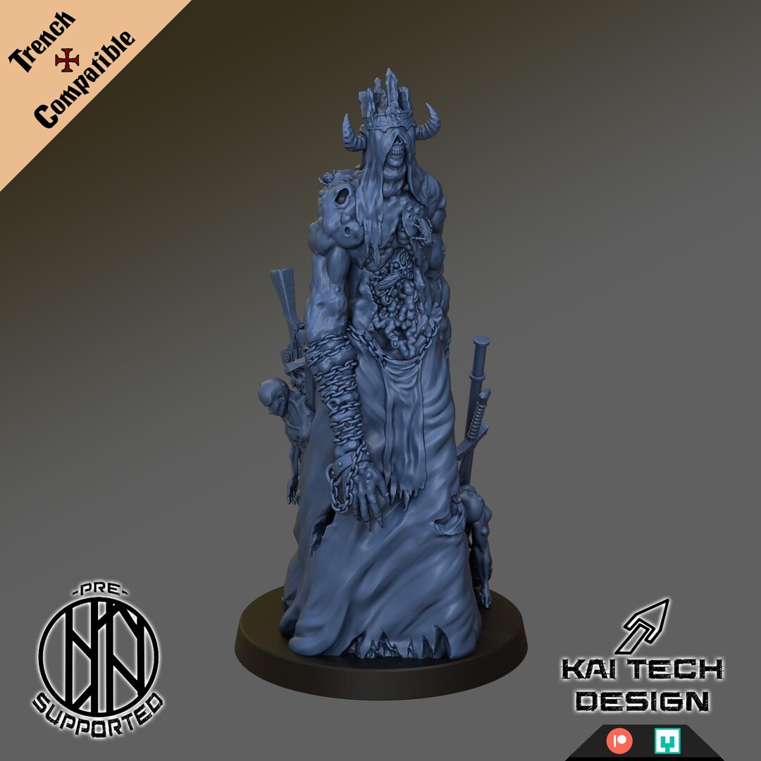 Tumour Lord Miniature Inspired by Trench Crusade Black Grail 3D Printed ...
