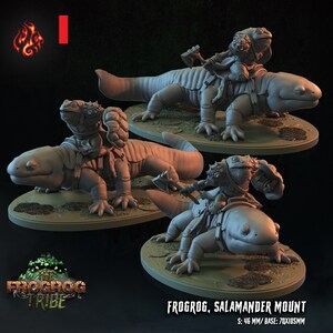 Frog Warrior Miniature Grung Mini 3D Printed Mini Crippled God Foundry ...