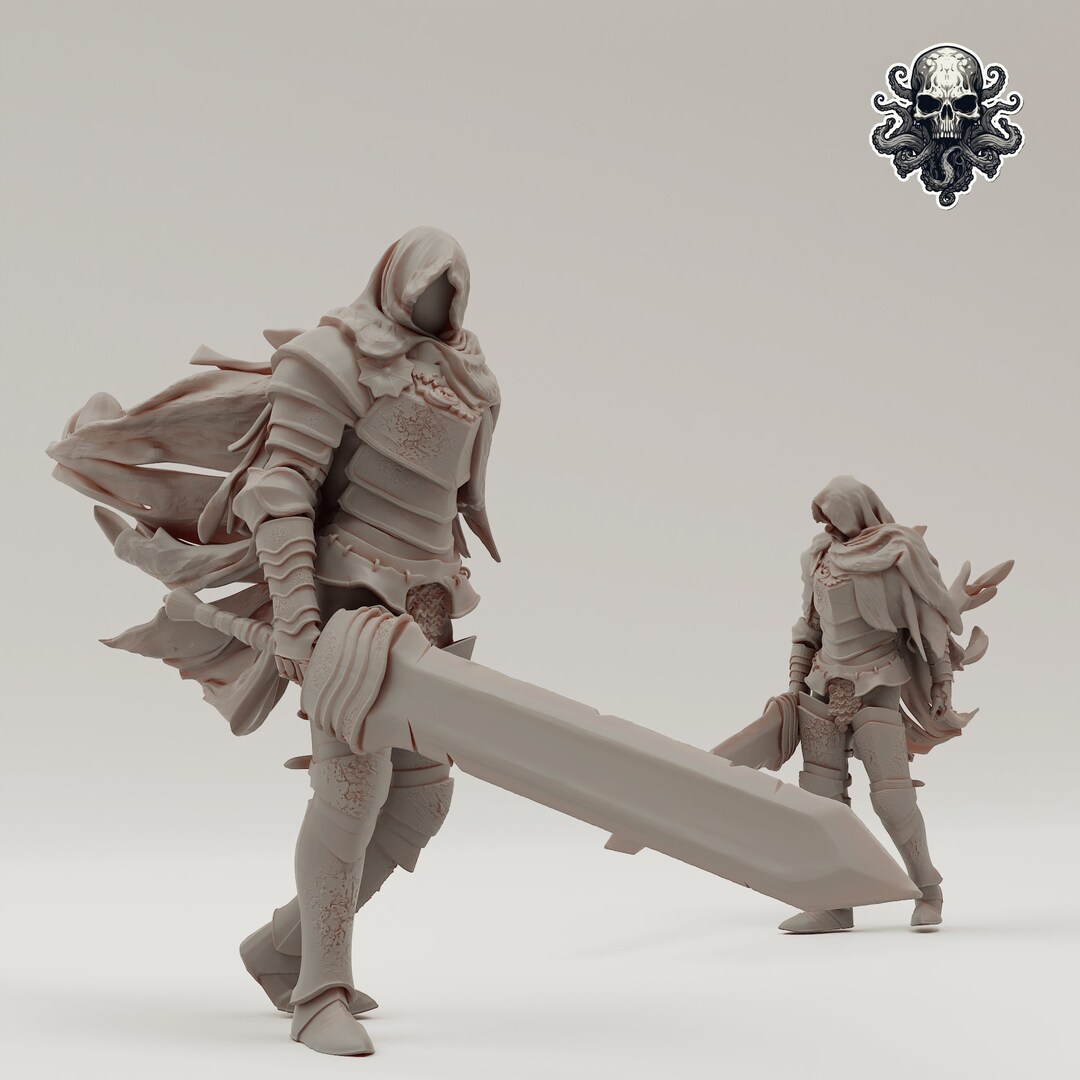 Forlorn Knight Miniature Evil Knight Mini Inspired by Dark Souls 3D ...