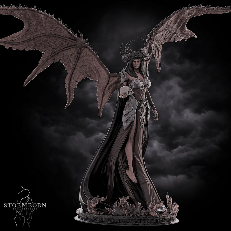 Female Demon Miniature Devil Succubus Mini Resin 3D Printed - Etsy